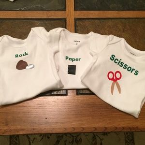 Carter's | One Pieces | Rock Paper Scissors Set Triplets | Poshmark